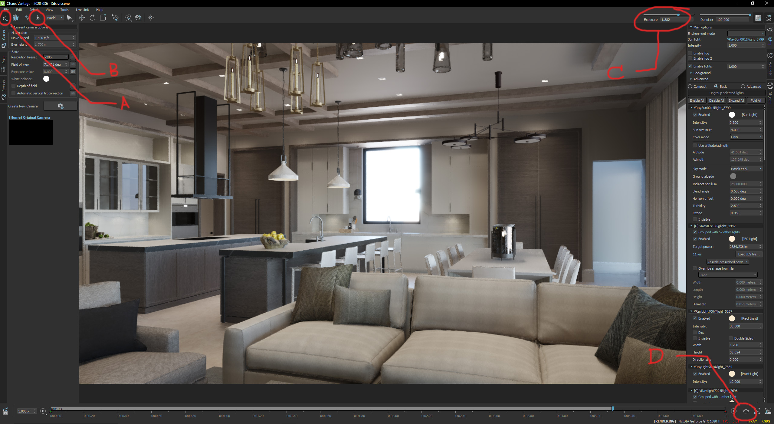 Tutorial: Chaos Vantage, real-rime in Vray